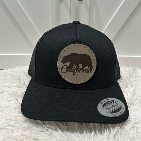 Handmade | Accessories | Trucker Snapback Hat California Bear | Poshmark